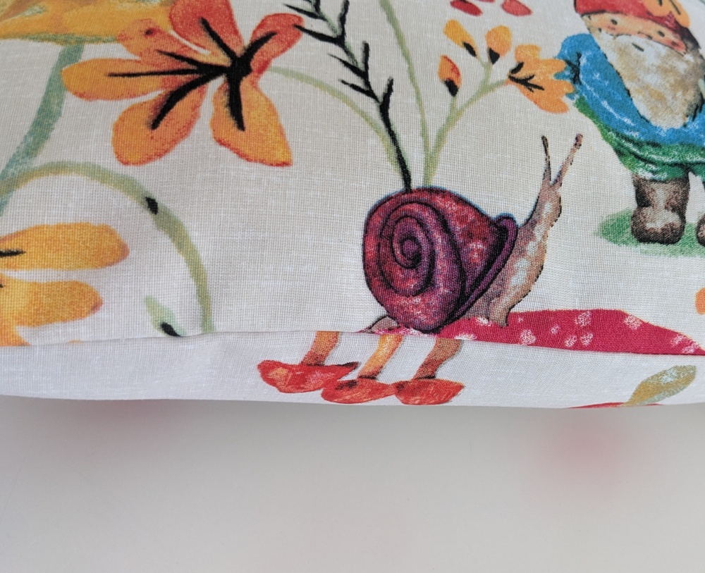 Garden Gnome Toadstool Cushion Cover 16" - Simply Divine Things